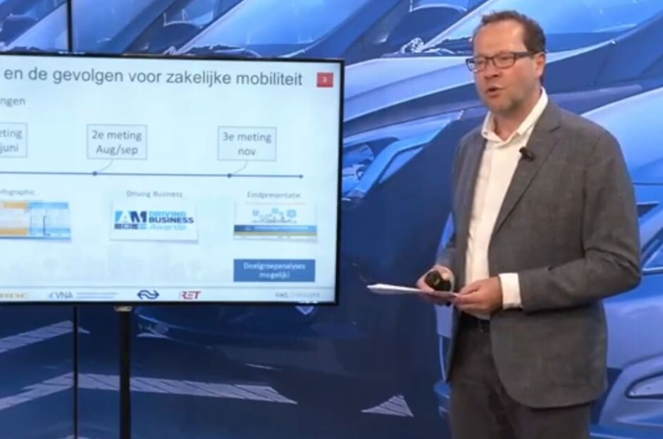 Eric Vousten presenteert NZMO op Driving Business Awards 2020 event ...